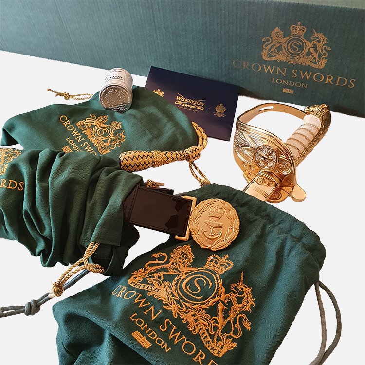 1827 Royal Navy Officers Sword and Scabbard – Crown Swords England Ltd