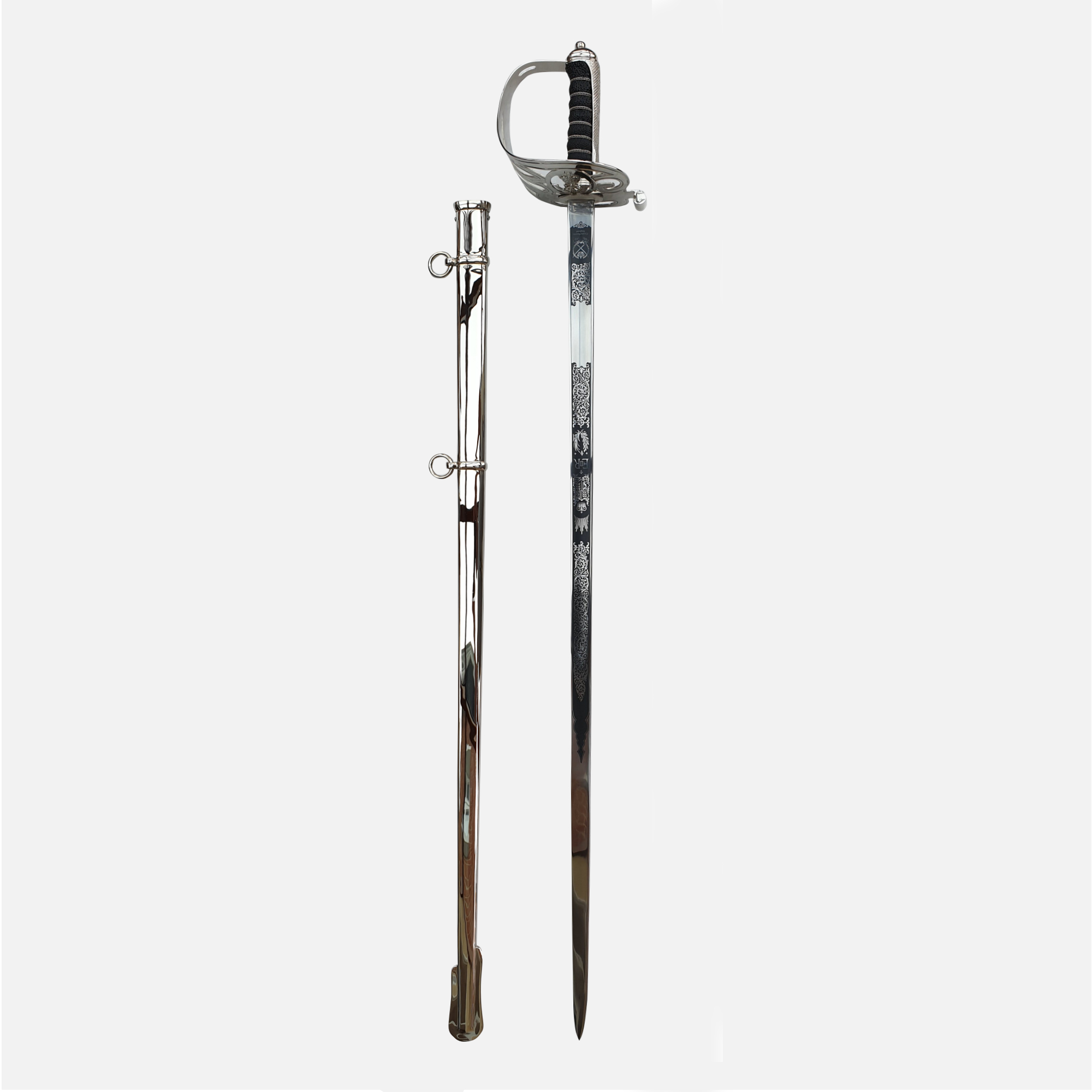 1822 The Rifles Officers Sword and Scabbard – Crown Swords England Ltd