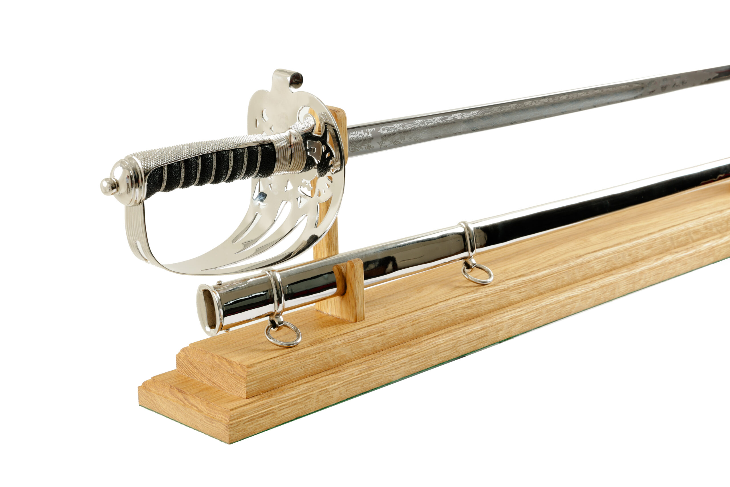 Desk and Mantelpiece Sword and Scabbard Display Stand (Double Tier ...