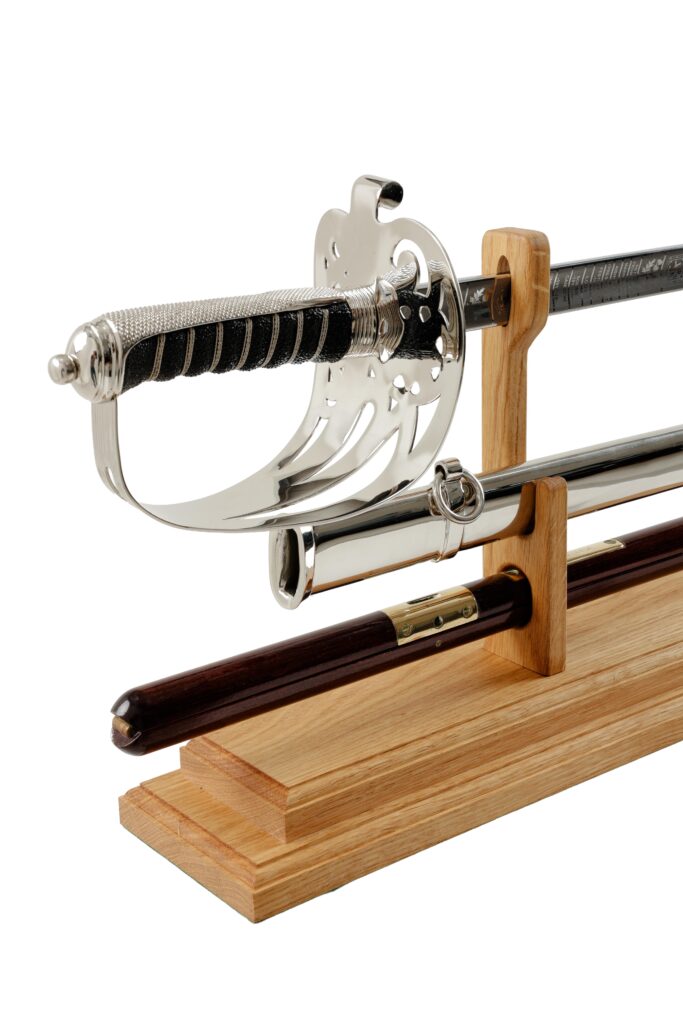 Desk Sword, Scabbard and Pace Stick Display Stand – Crown Swords ...